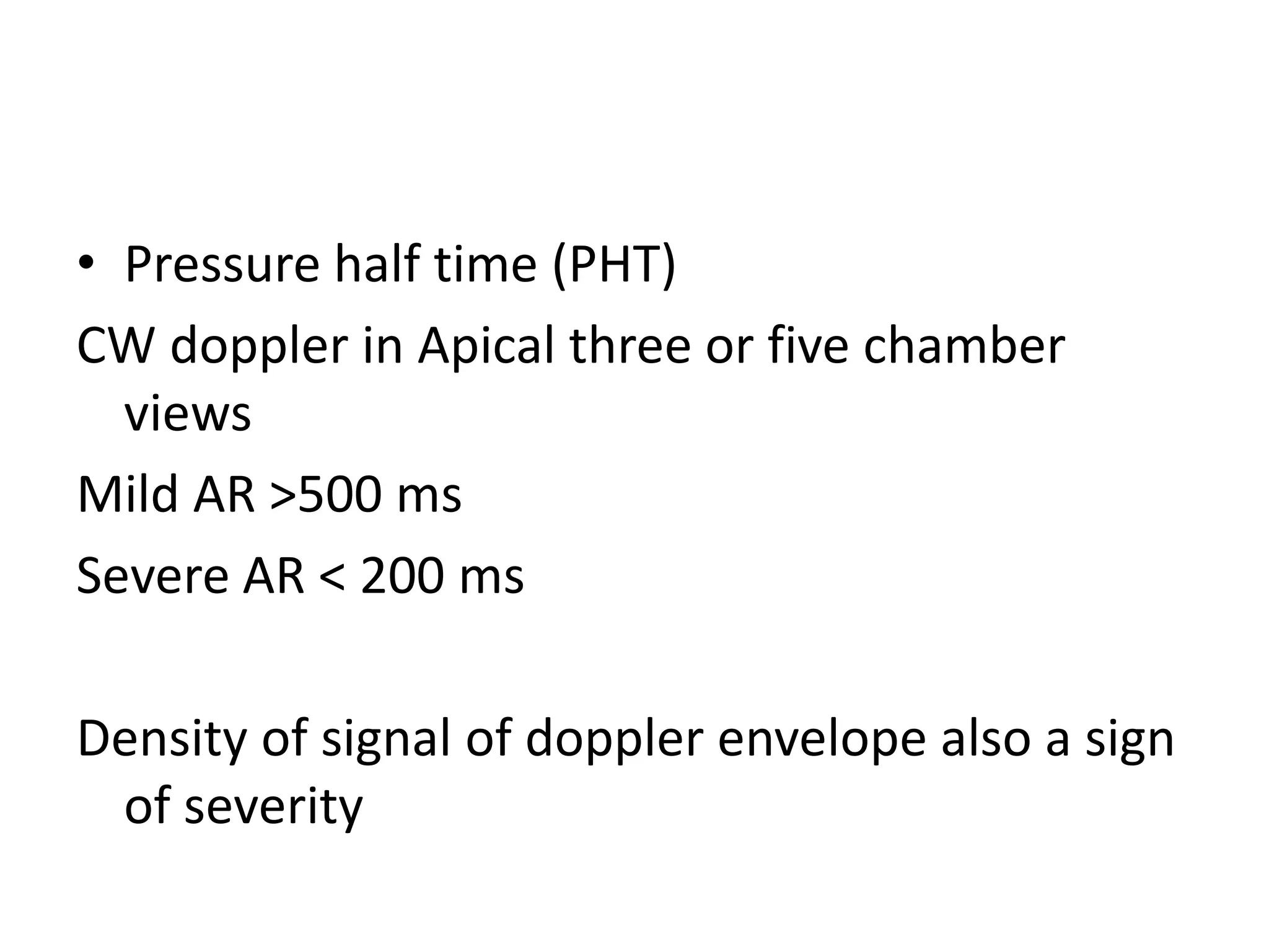 Echo assessment of Aortic Regurgitation | PPTX