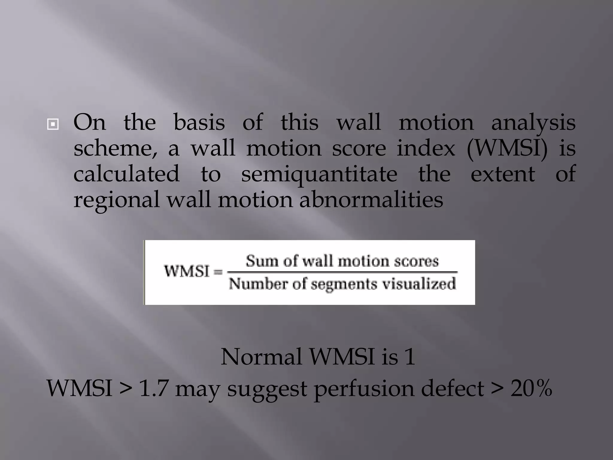 Echo assessment of lv systolic function and swma | PPTX