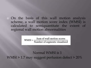 Echo assessment of lv systolic function and swma | PPTX