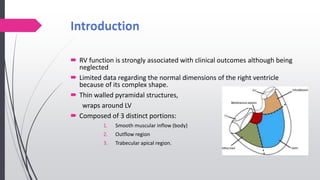 Echo assessment of RV function | PPTX