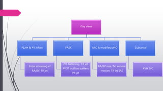 Echo assessment of RV function | PPTX
