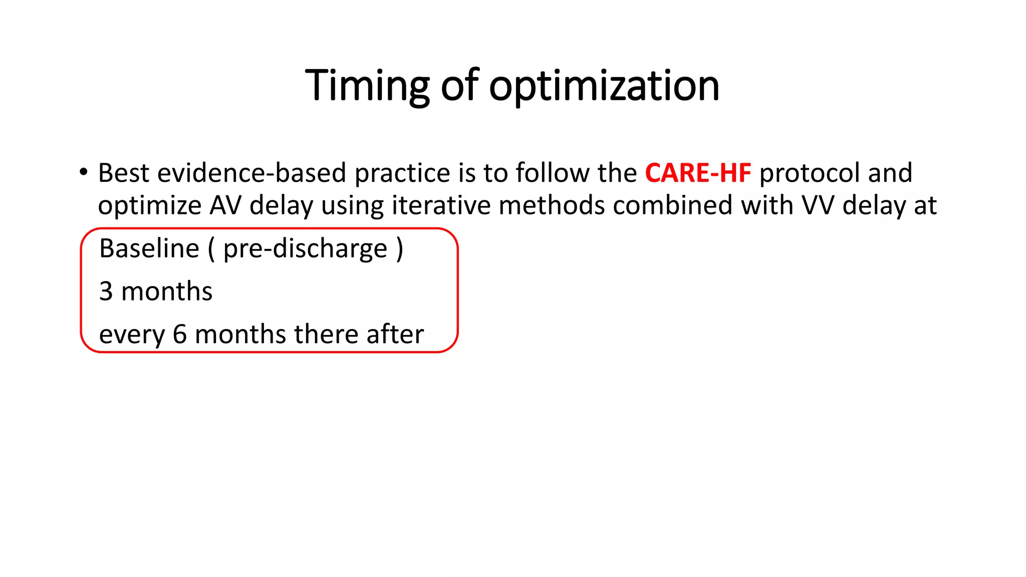 Echo base optimization of crt therapy | PPTX