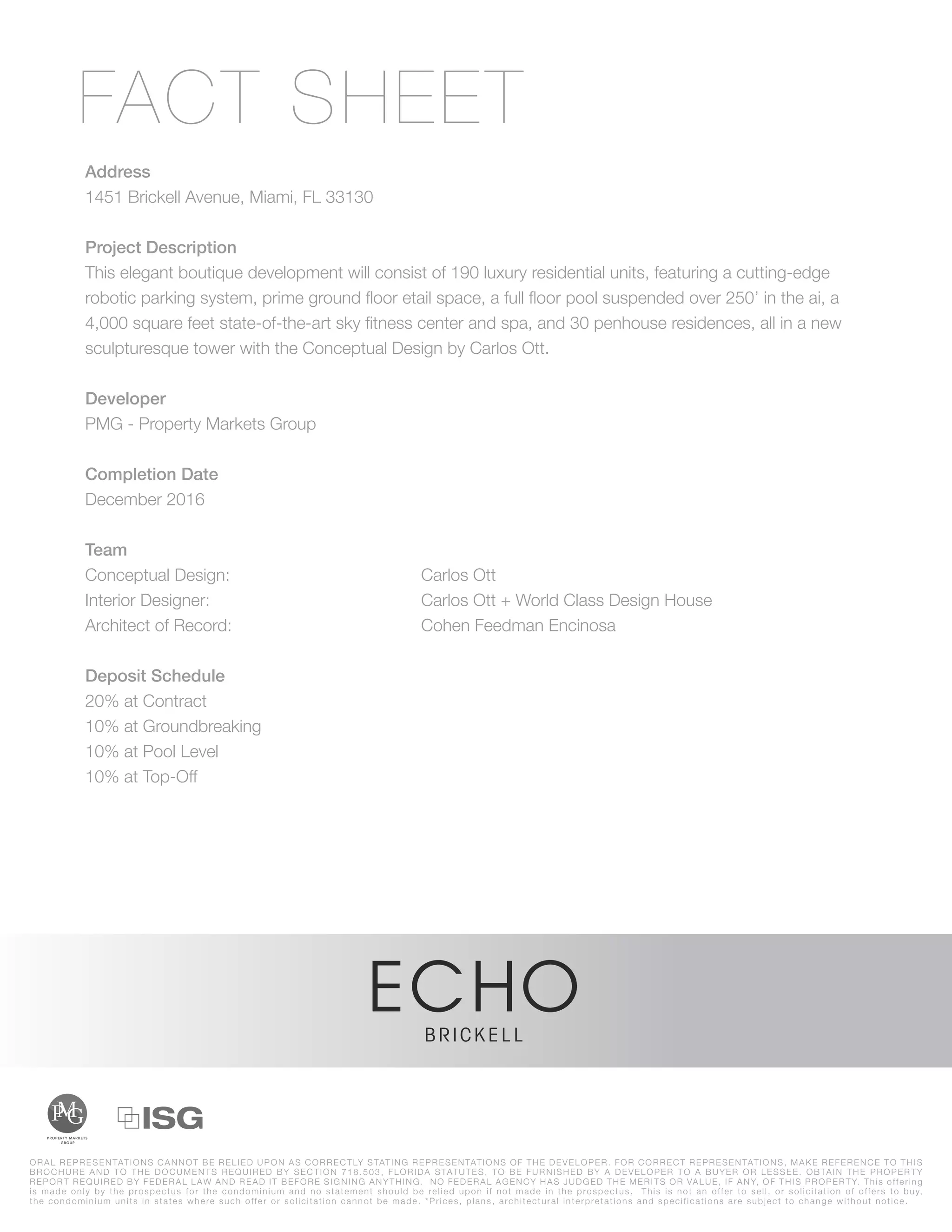 Echo Brickell brochure | PDF