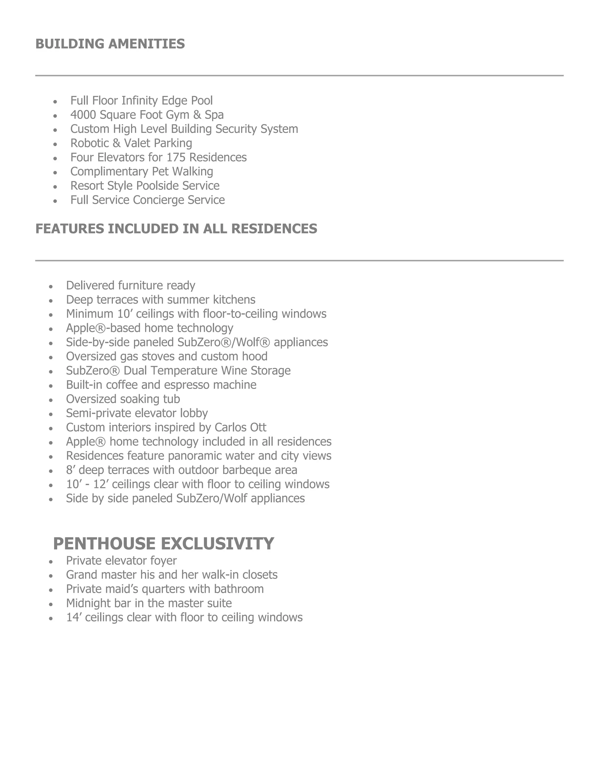 Echo Brickell brochure | PDF