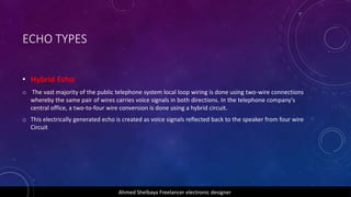 Echo cancellation | PPTX