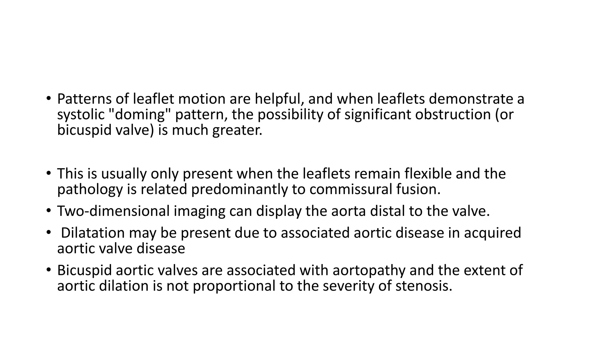 Echocardiographic evaluation of aortic valve and Aortic stenosis | PDF