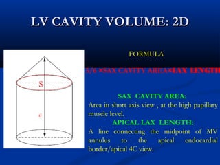 Echocardiographic evaluation of lv function | PPT