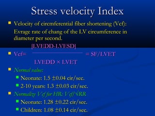 Echocardiographic evaluation of lv function | PPT