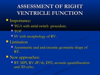 Echocardiographic evaluation of lv function | PPT