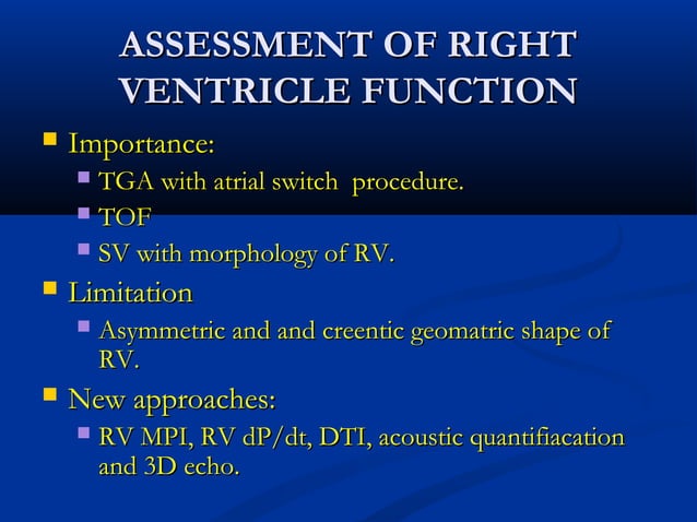 Echocardiographic evaluation of lv function | PPT