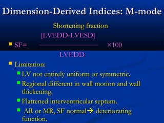 Echocardiographic evaluation of lv function | PPT