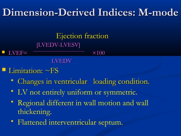 Echocardiographic evaluation of lv function | PPT