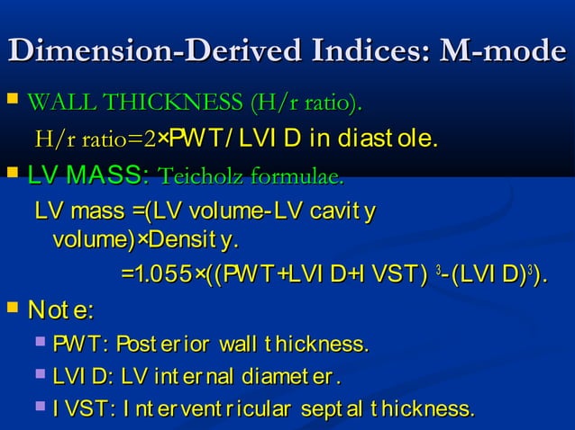 Echocardiographic evaluation of lv function | PPT