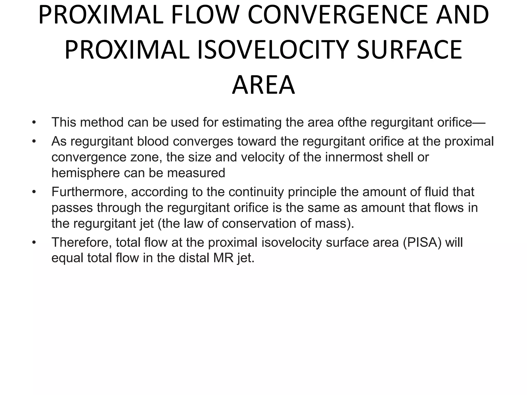 Echocardiographic evaluation of mitral regurgitation | PPTX