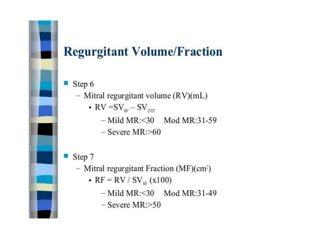 Echocardiographic evaluation of mitral regurgitation | PPTX | Heart and ...
