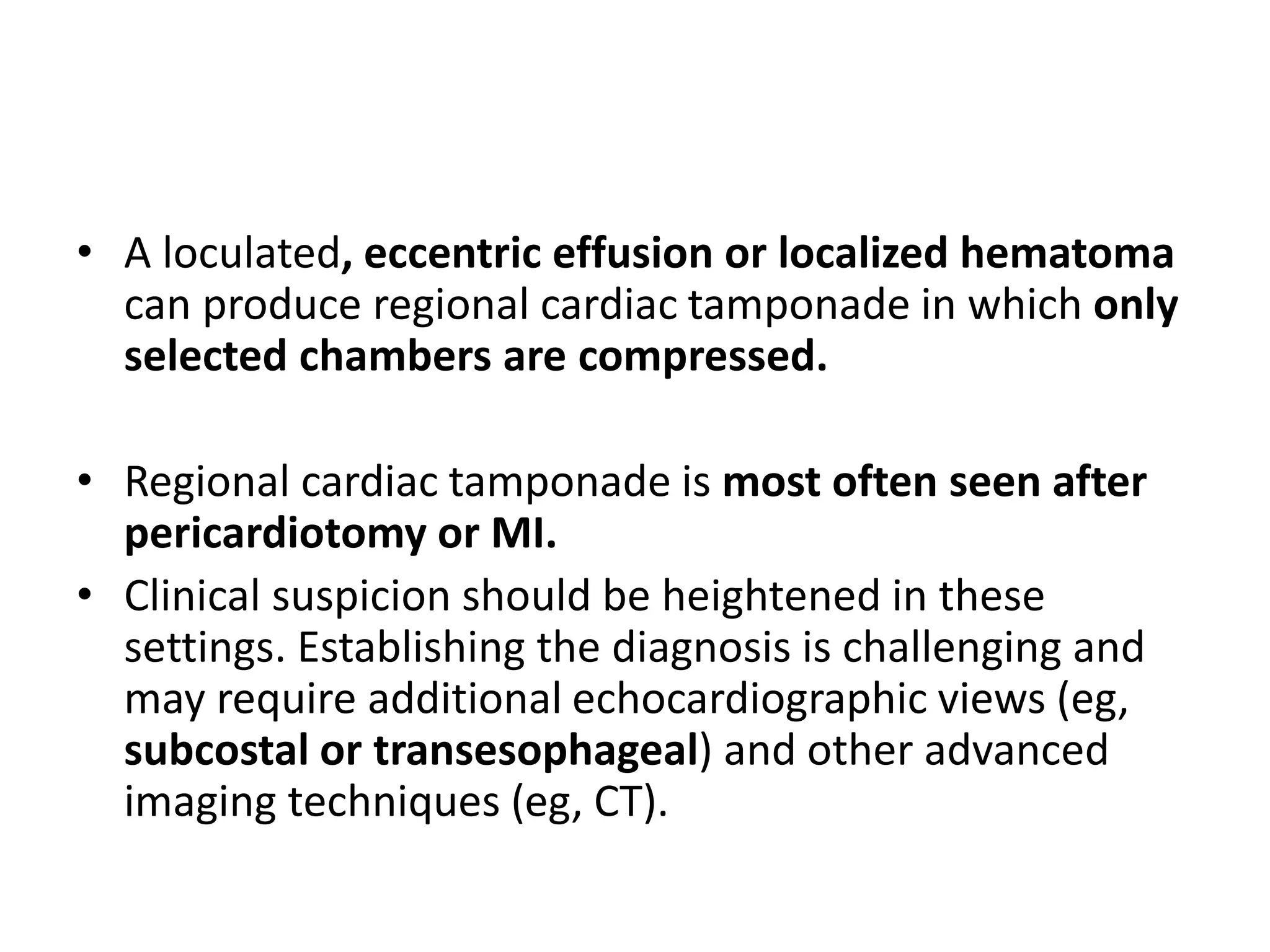 Echocardiographic evaluation of pericardium | PDF