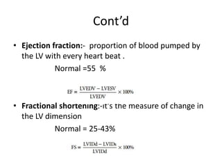 Echocardiographic measurements | PPTX