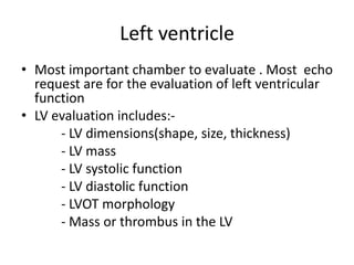 Echocardiographic measurements | PPTX