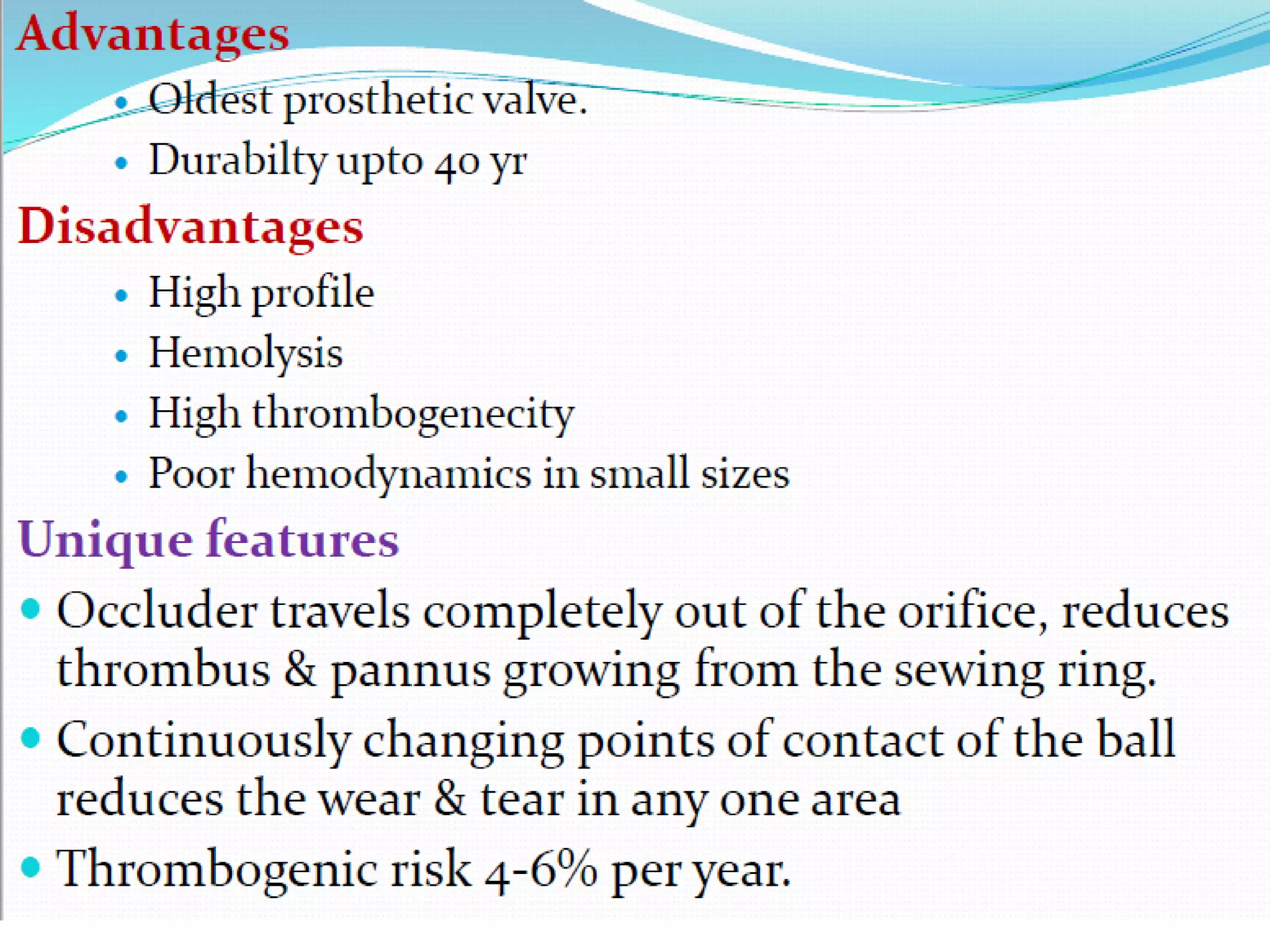 Echocardiographic recognition, function and dysfunction of prosthetic ...