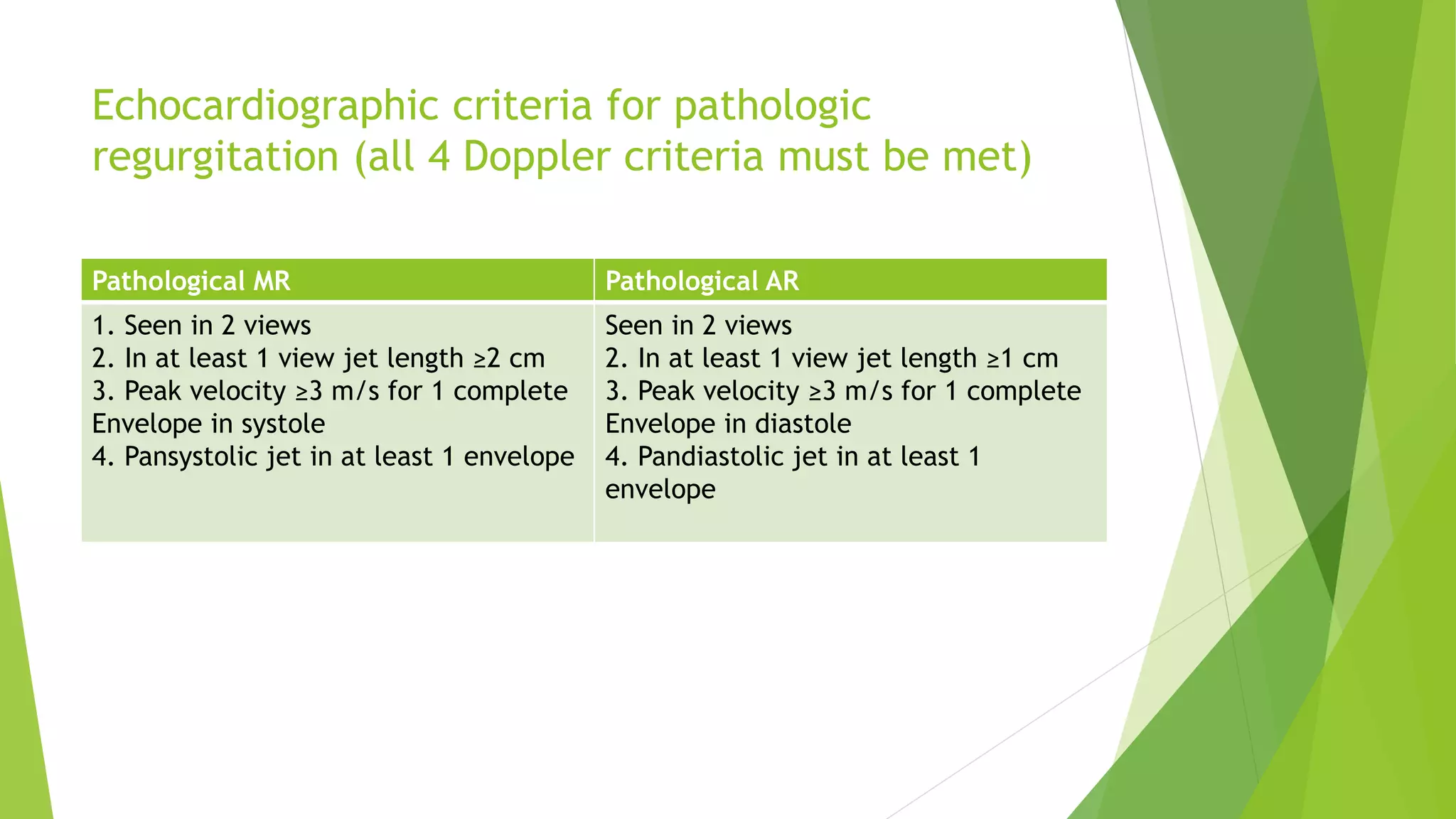 Echocardiographic screening for rheumatic heart disease | PPTX