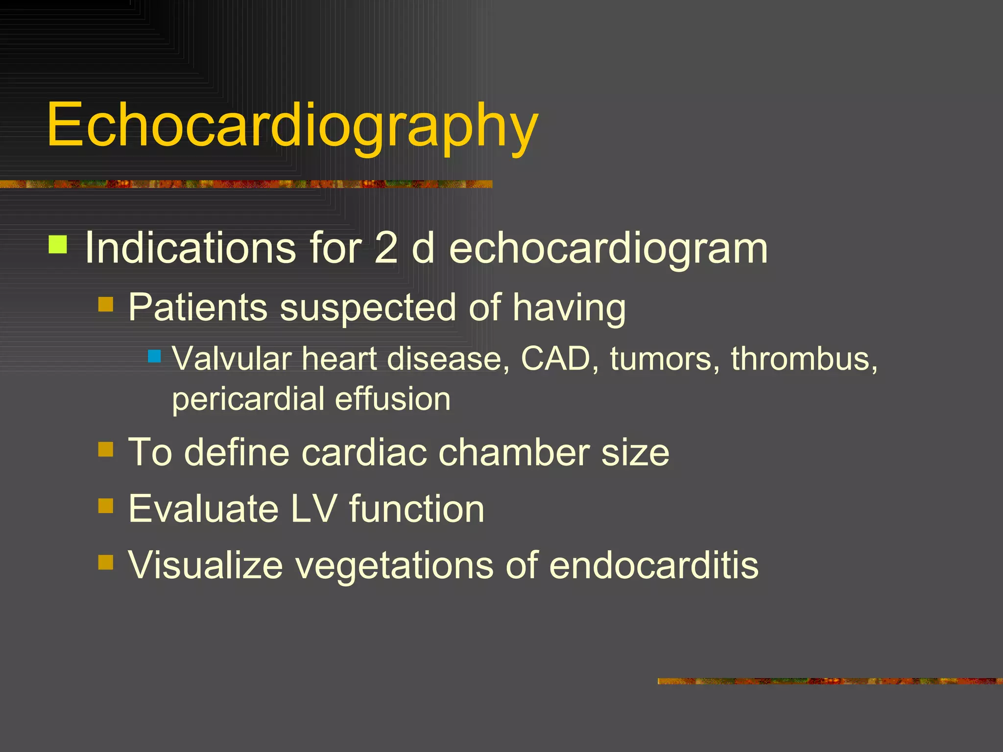 Echocardiography | PPT