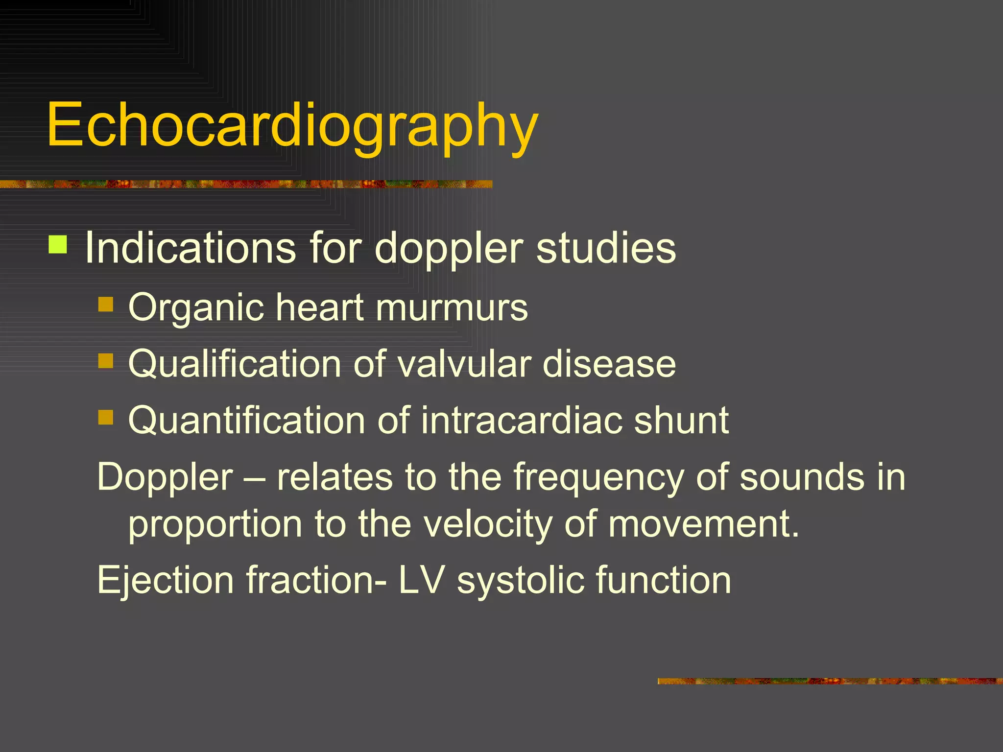 Echocardiography | PPT