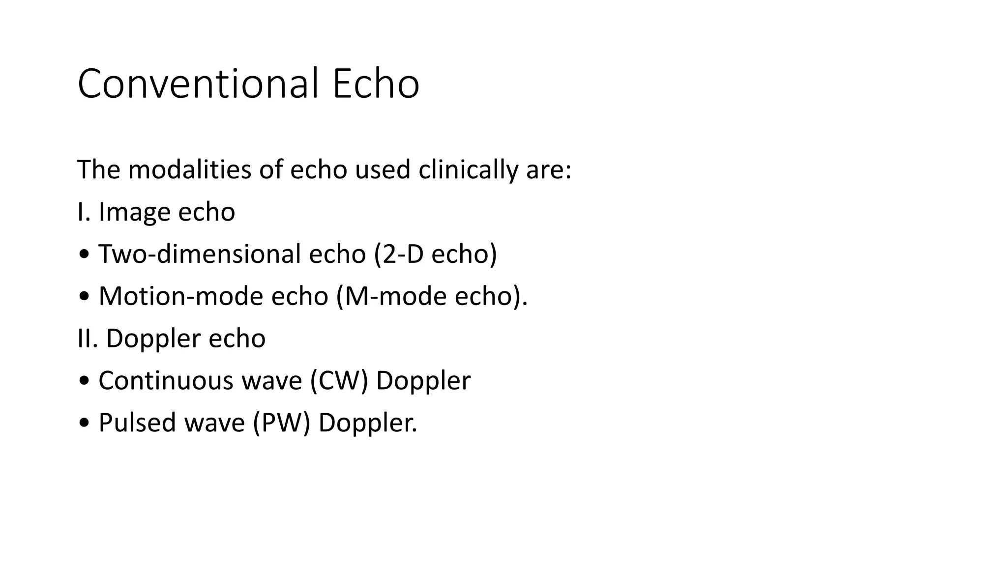 Echocardiography | PPTX
