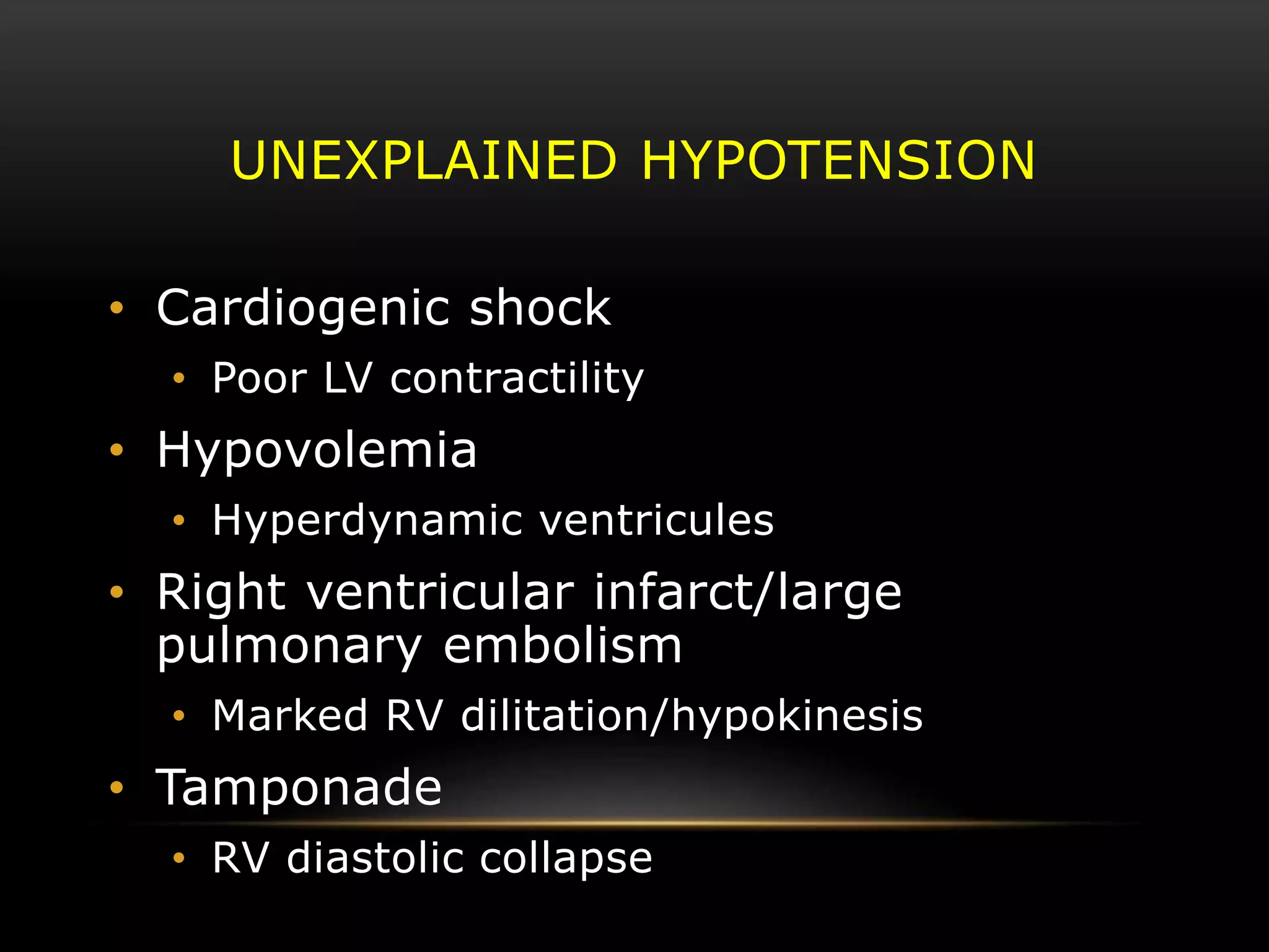Echocardiography in cardiac emergency | PPTX
