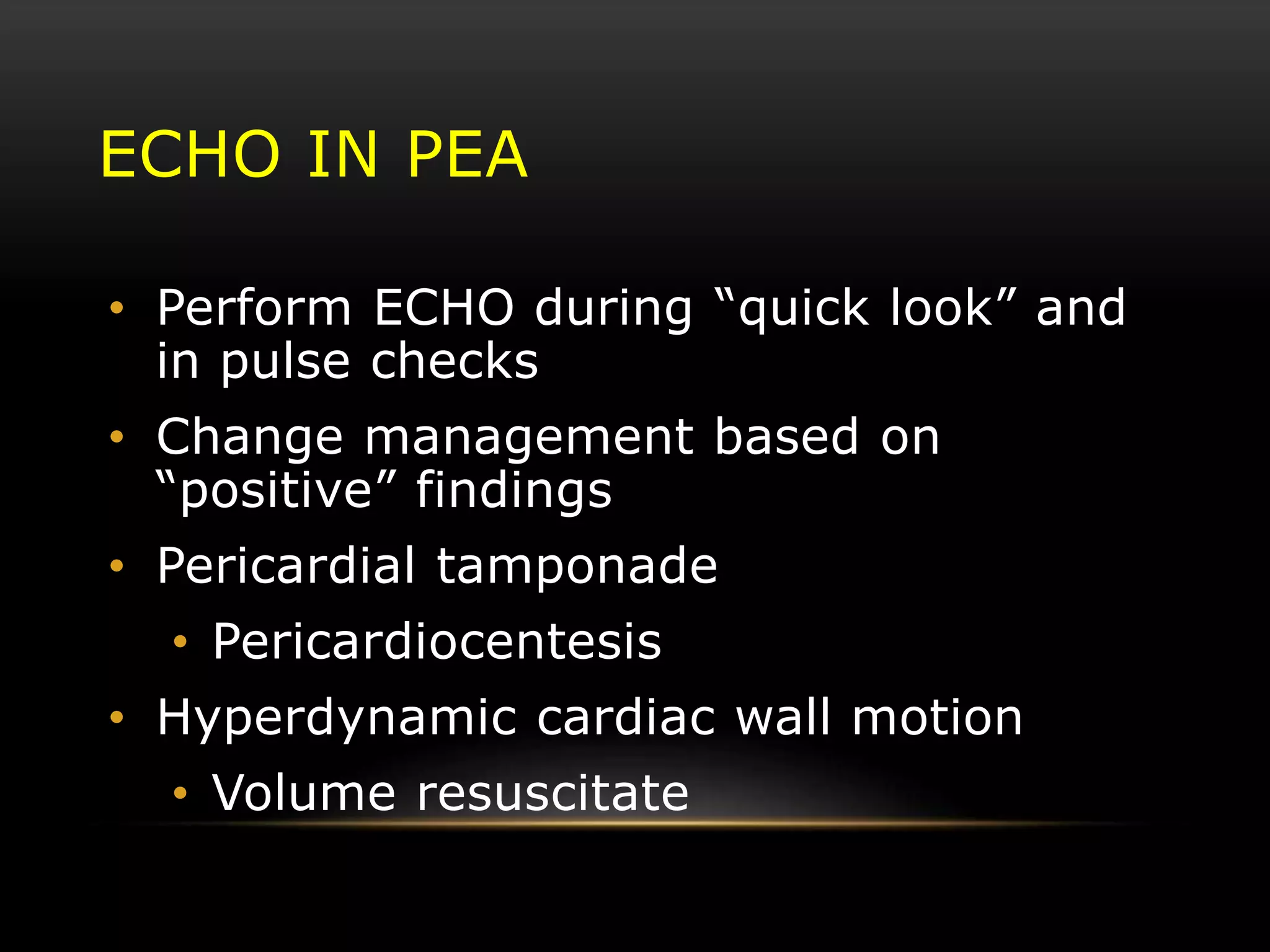 Echocardiography in cardiac emergency | PPTX