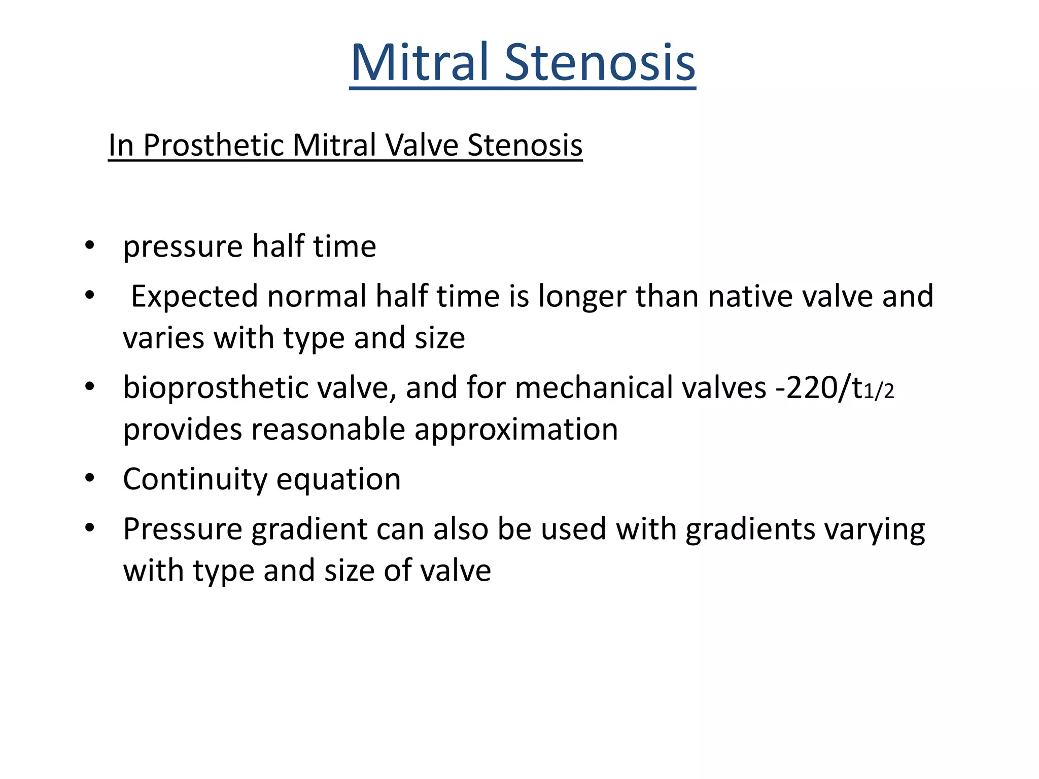Echocardiography in mitral stenosis | PPTX