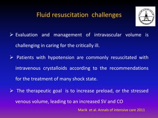 Echocardiography to assess Fluid Responsiveness in icu | PDF
