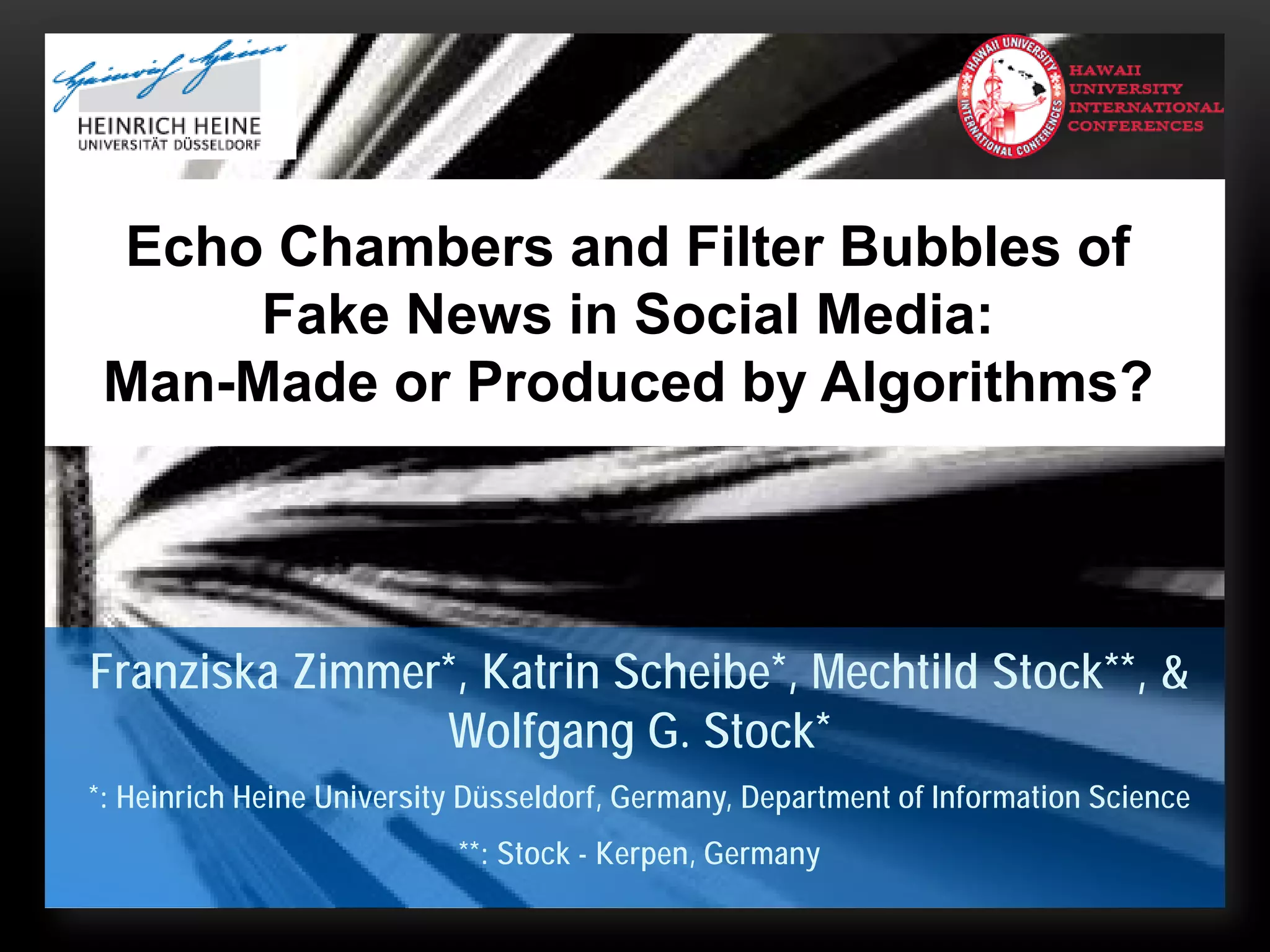 Echo chambers and filter bubbles | PDF