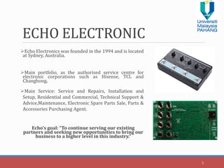 Echo Electronics | PPTX