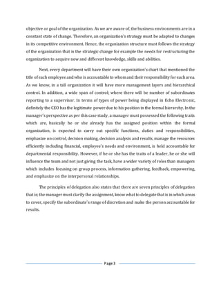 Echo electronics report | DOCX