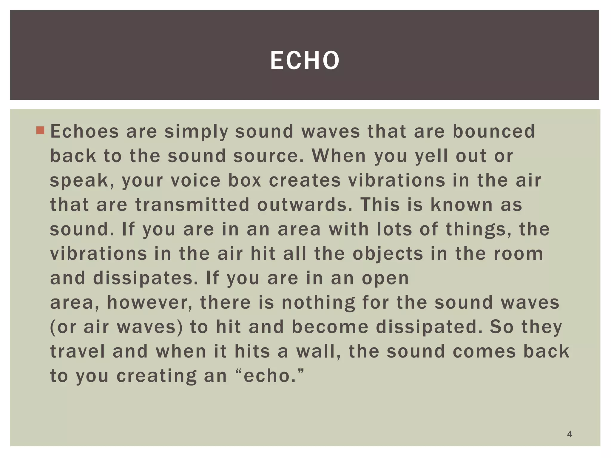 Echoes | PPTX