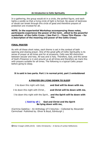 Echoes of-creation-pt3 - prayer & protection | PDF | Spirituality ...