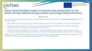 Echoes d6.1 Policy recommendation papers | PPT