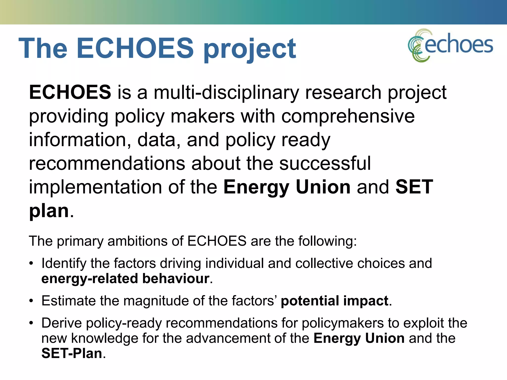 Echoes project presentation | PPT