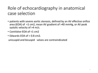 Echo for transcatheter valve therapies - Copy.pptx