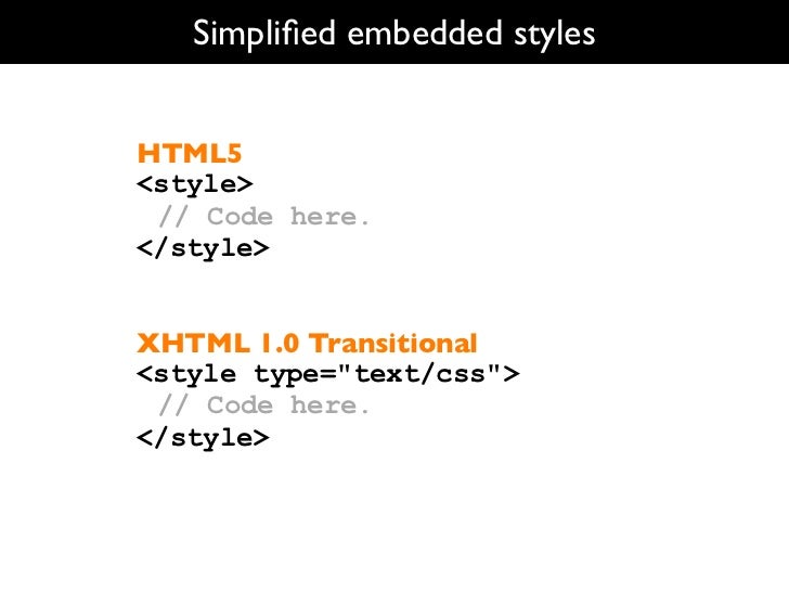 Simpliﬁed Doctype Declaration Html5