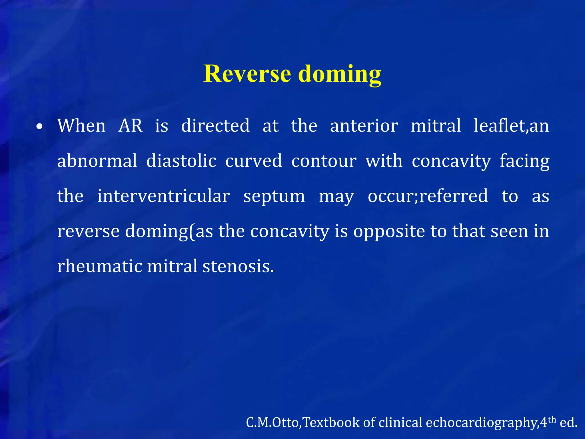 ECHOCARDIOGRAM IN AORTIC REGURGITATION (AR) | PPTX