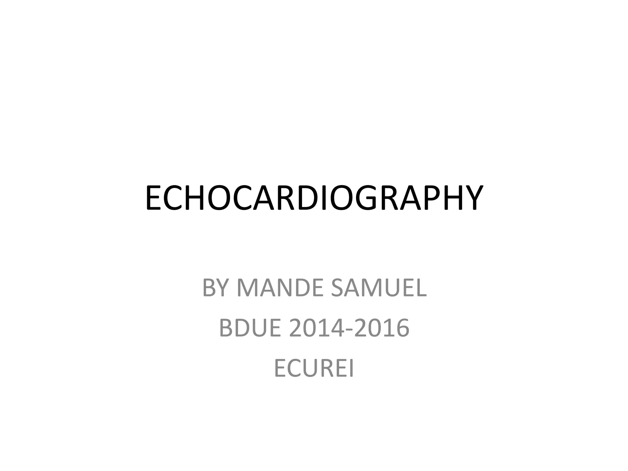 Echo indications | PPTX