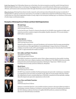 About Echoing Green | PDF