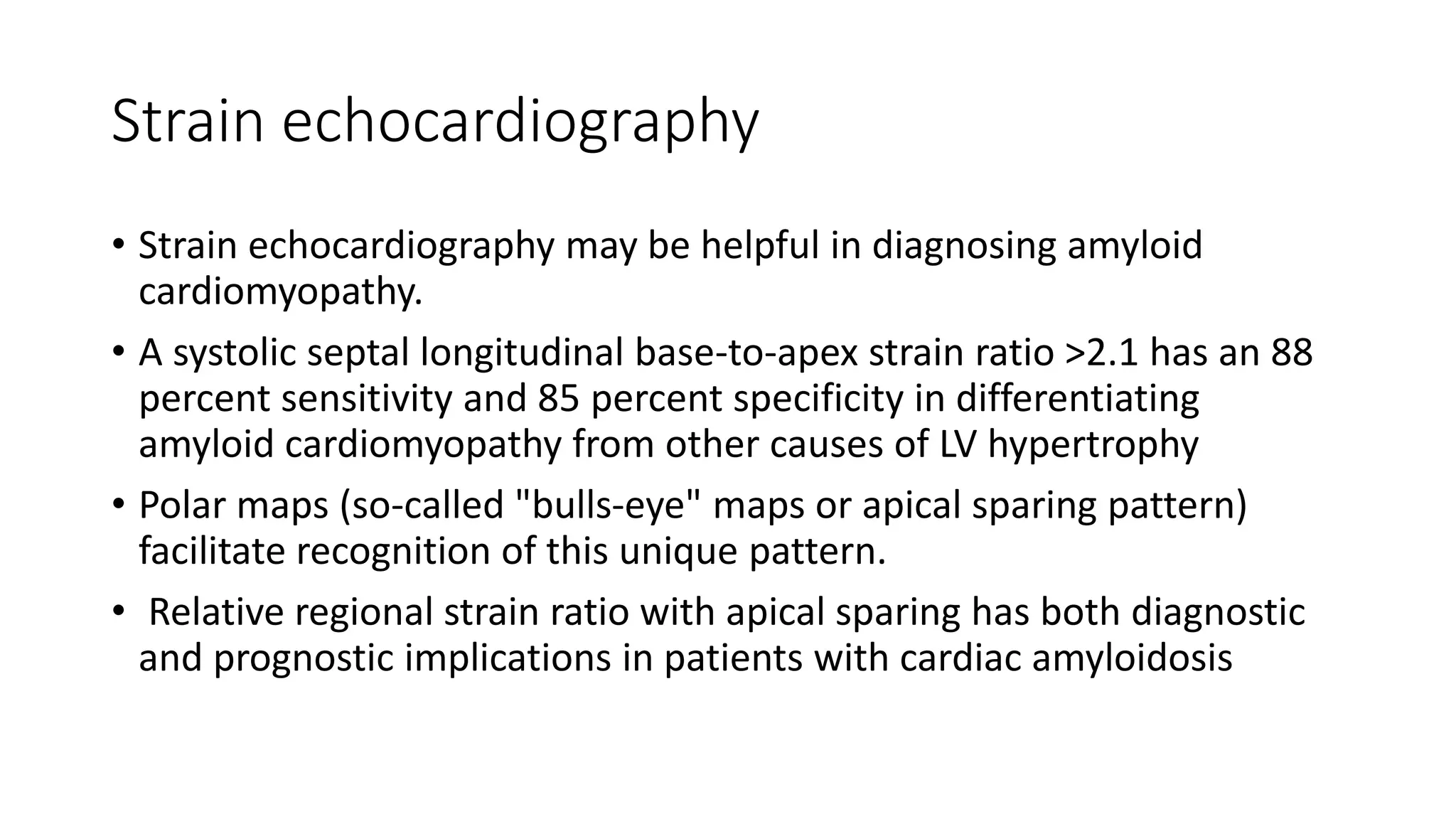 Echo in restrictive cardiomyopathy | PDF