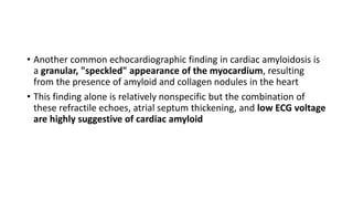 Echo in restrictive cardiomyopathy | PDF