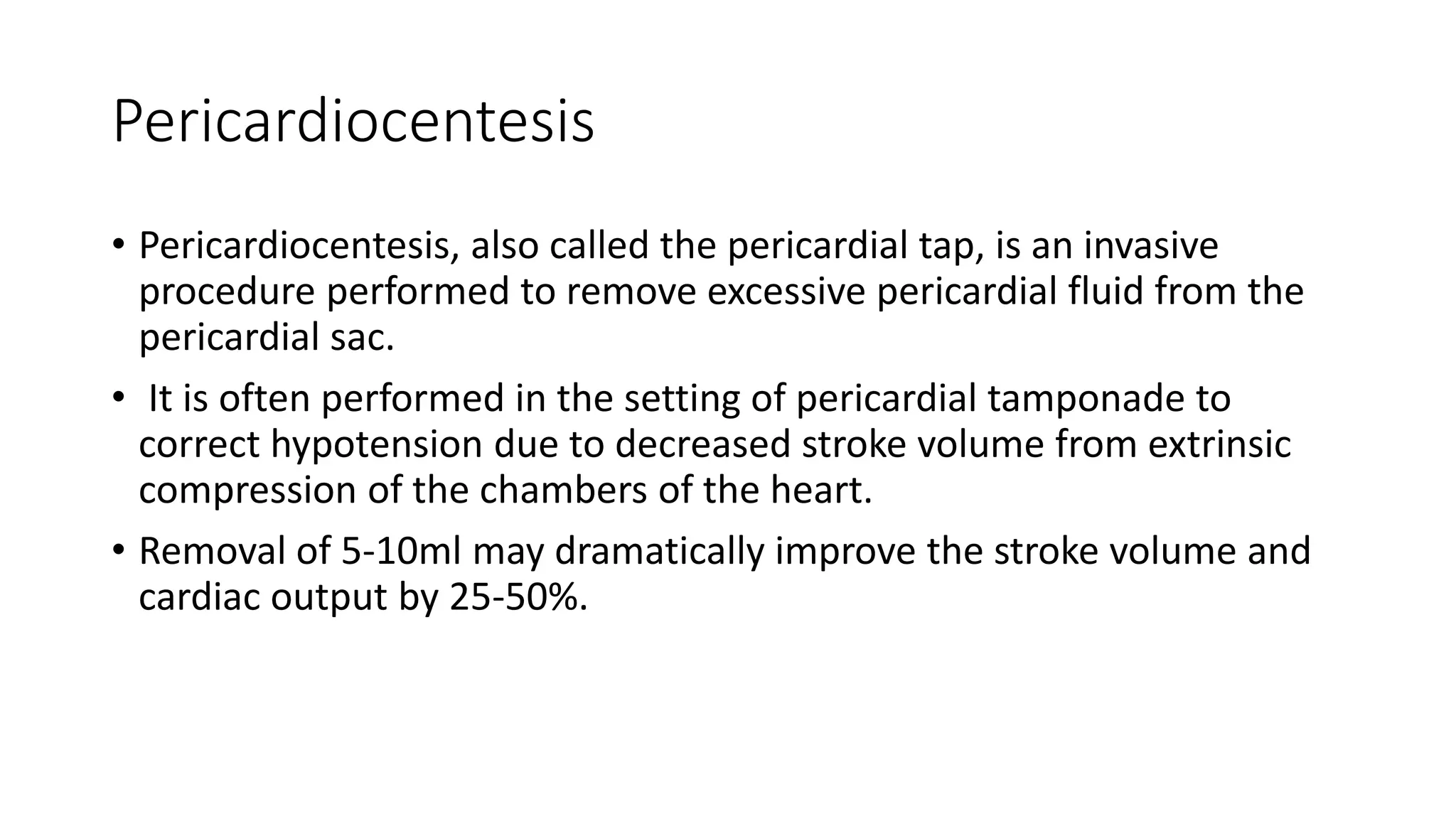 ECHOCARDIOGRAPHY IN CARDIAC TAMPONADE | PPTX