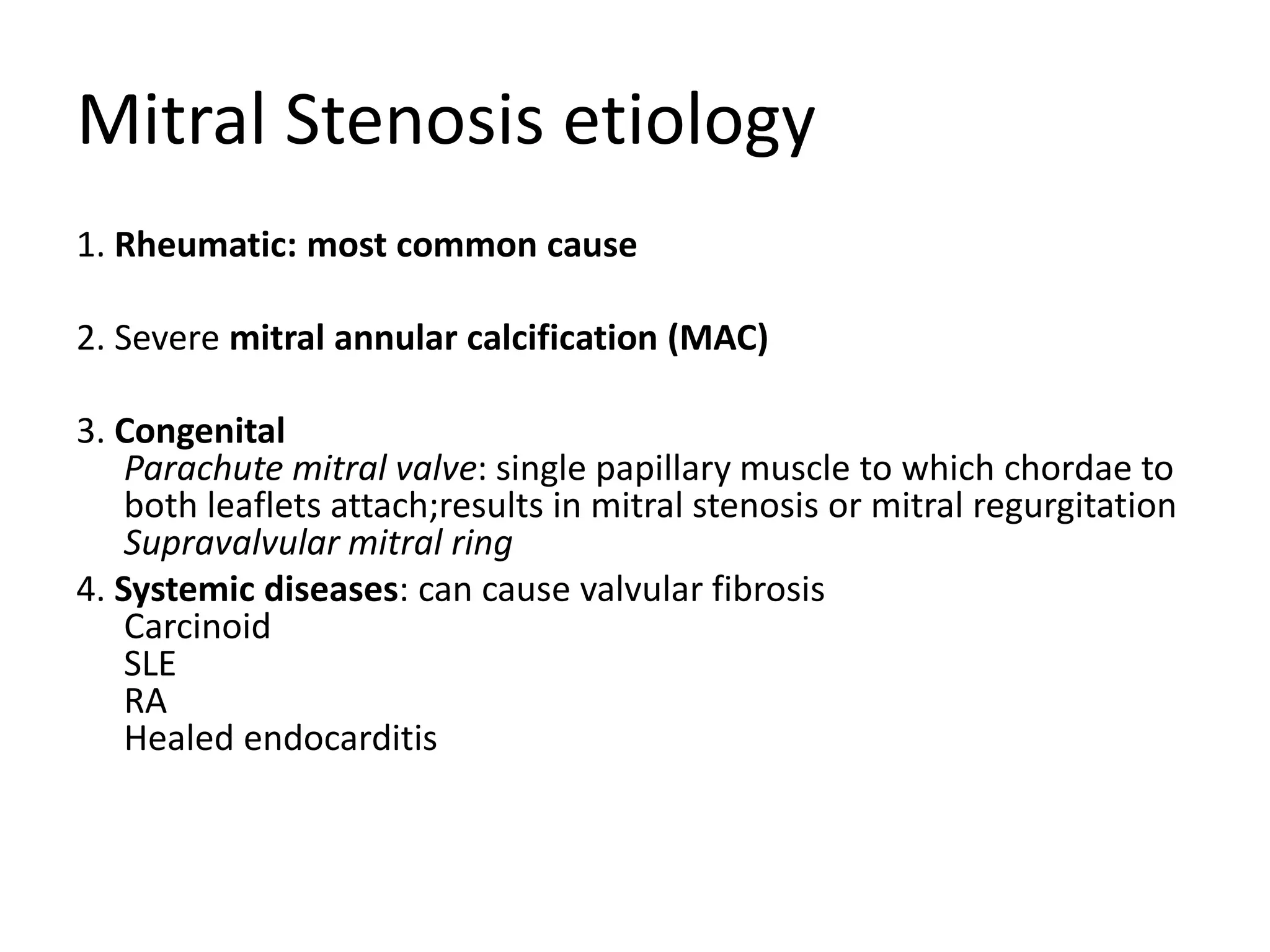 Echo Mitral Stenosis | PPTX
