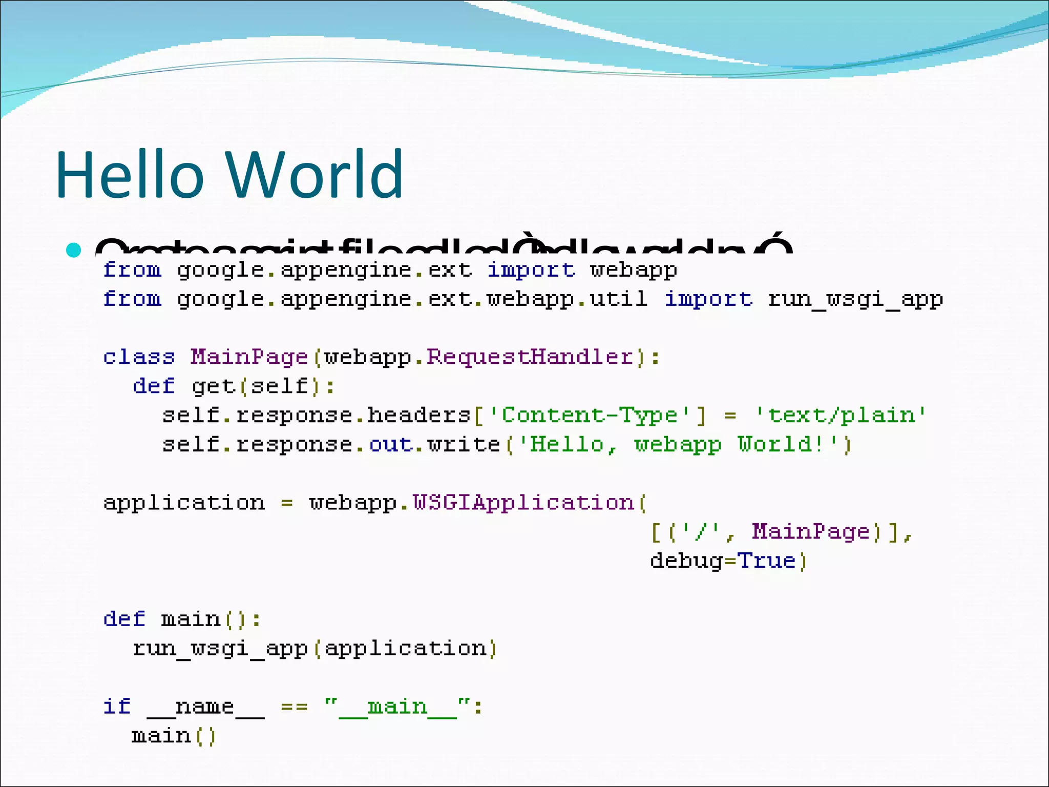 echo-o & Google App Engine dev - BarCamp Saigon 1 | PPT