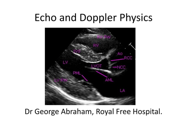 Echo Physics and Doppler | PPT