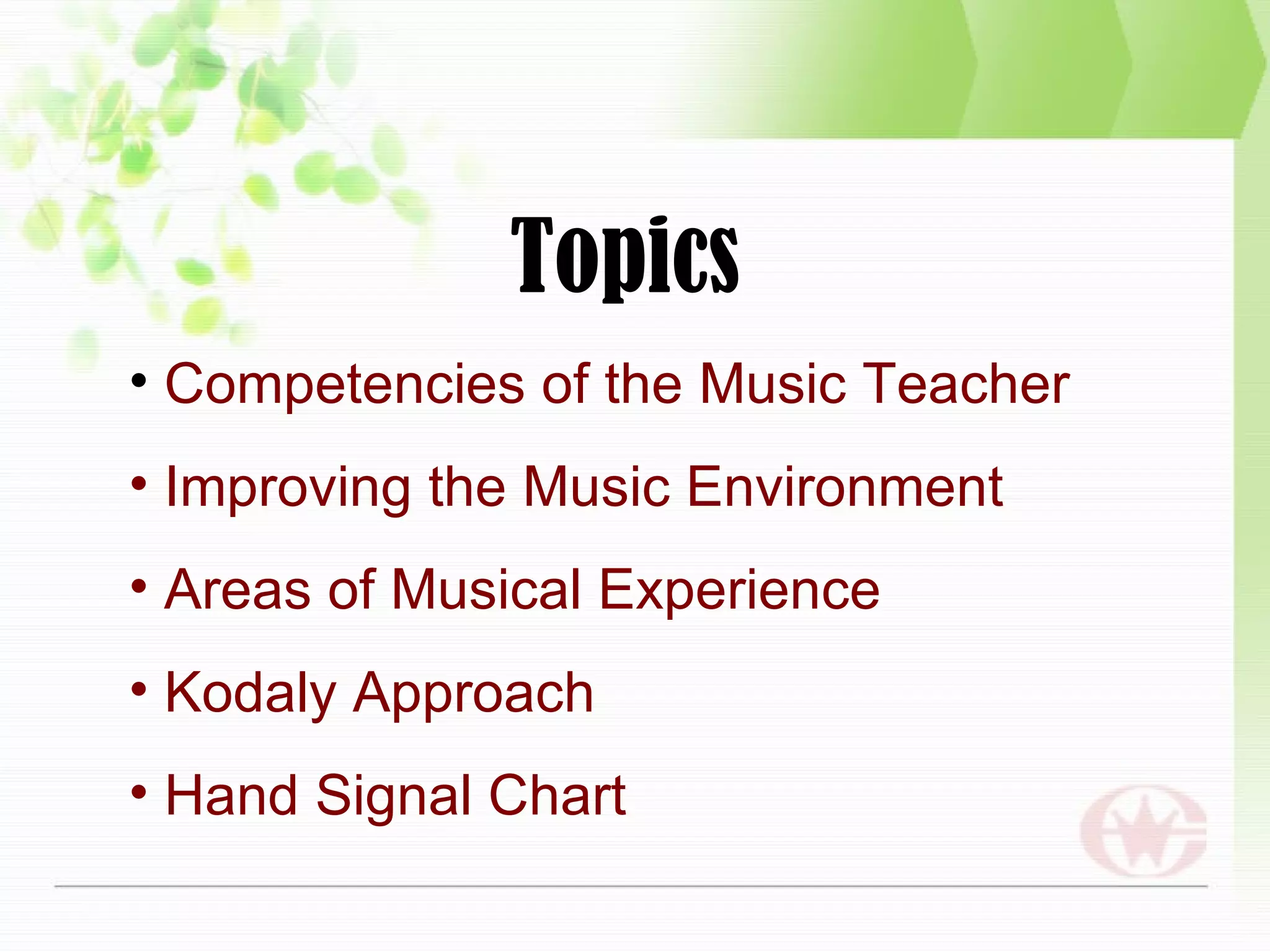 teaching strategies in music | PPT
